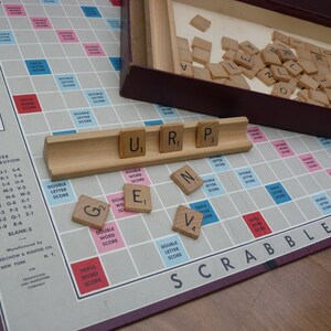 Vintage Early Selchow & Righter Scrabble Set, Complete Original Game ...