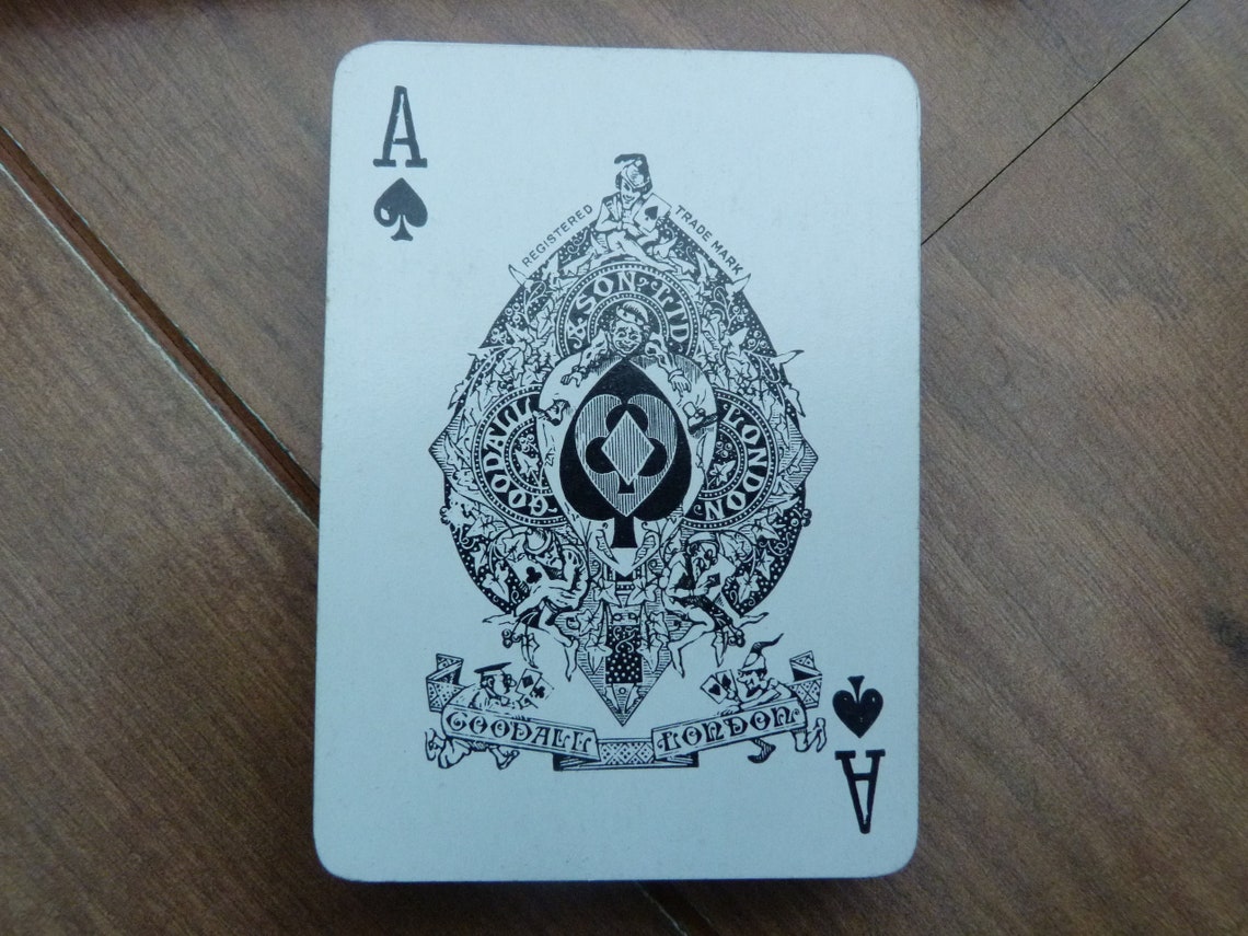 Antique Goodall Bezique Game. Complete With 64 Wide Playing Cards With ...