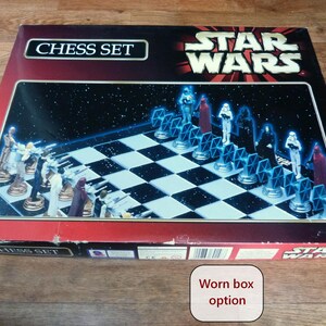 Vintage Star Wars Chess Set With Folding Board Complete With 32 Pieces ...