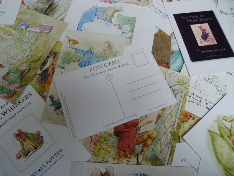 Beatrix Potter Postcards the World of Peter Rabbit Packs of 4 ,12, 24 ...