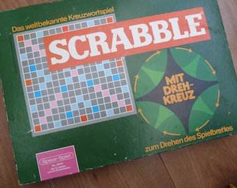Vintage GERMAN Scrabble Set, Complete Original Game With 119 Letter ...