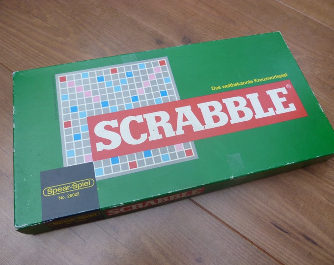 Vintage GERMAN Scrabble Set, Complete Original Game With 119 Letter ...