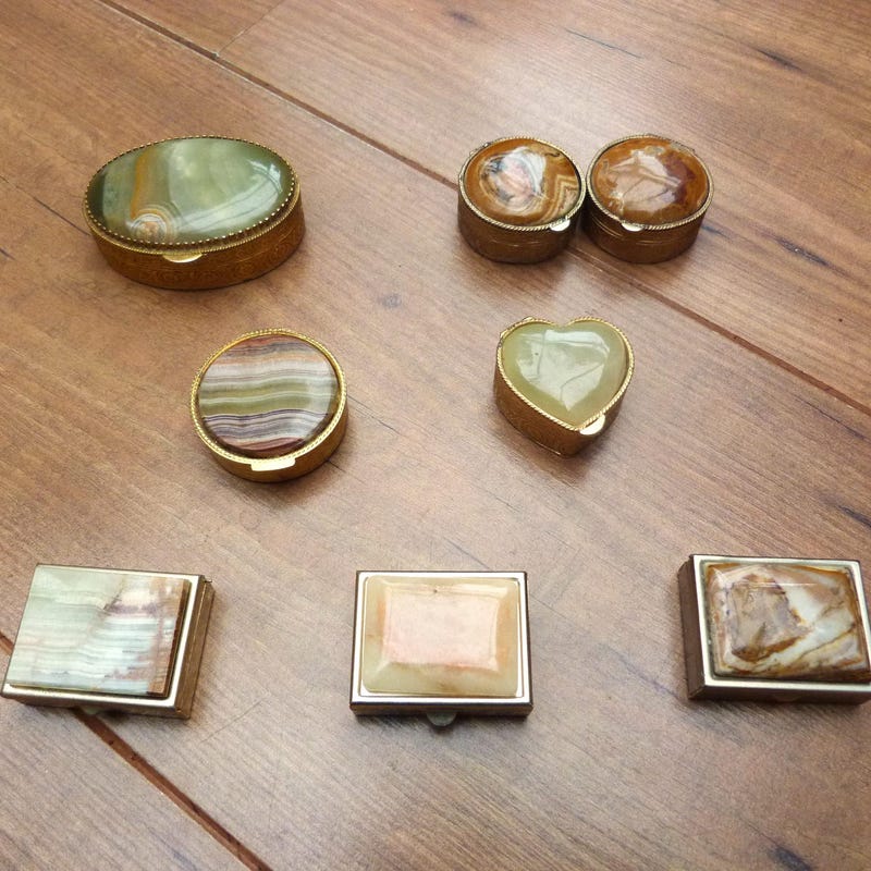 Pill Case Stone - Etsy UK