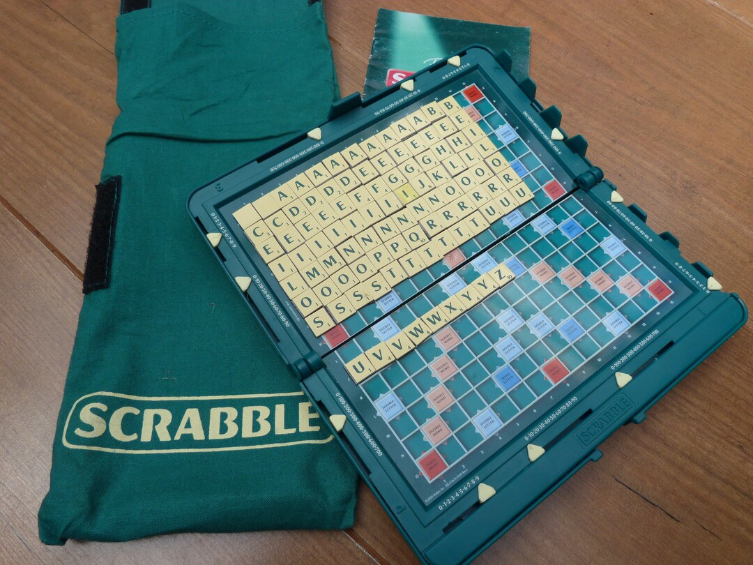 Vintage Pocket Scrabble Magnetic Set Hard Plastic Folding - Etsy UK