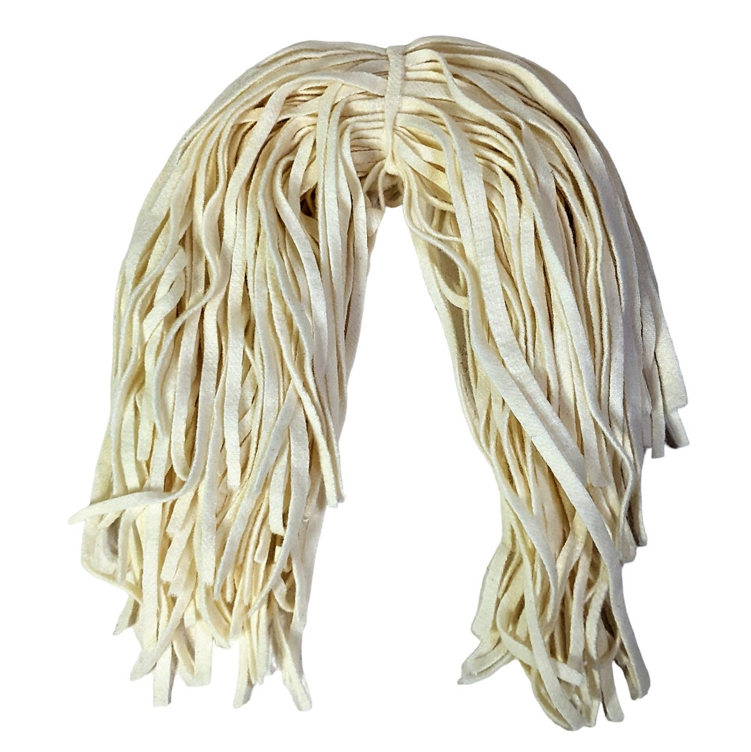 Dorr Mill Wool Strips White Color Number 8120, 100 Strips 18” Long for ...
