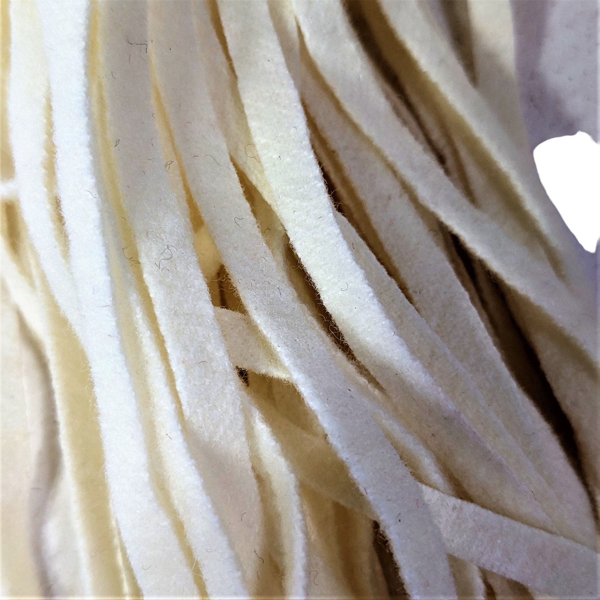 Dorr Mill Wool Strips White Color Number 8120, 50 Strips 18 Long for ...