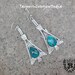 Buy Turquoise Earrings, Blue Copper Turquoise Earrings Dangle ...
