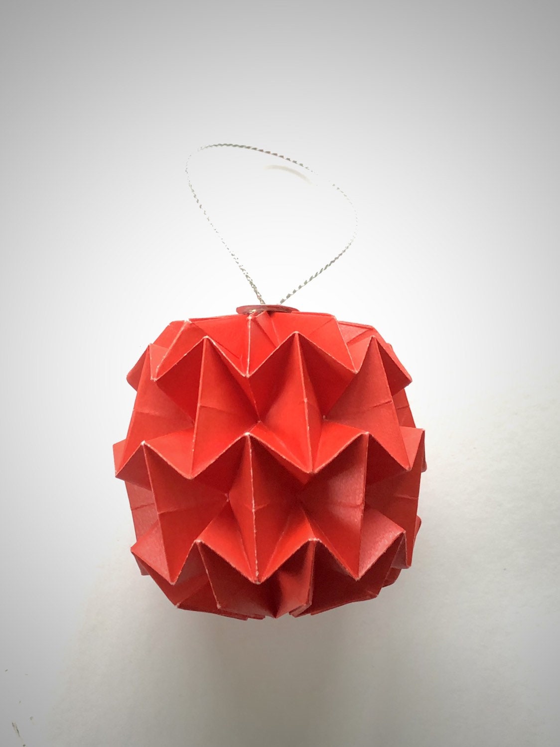 Handmade Origami Bauble Christmas Tree Decoration in Pearlised - Etsy UK
