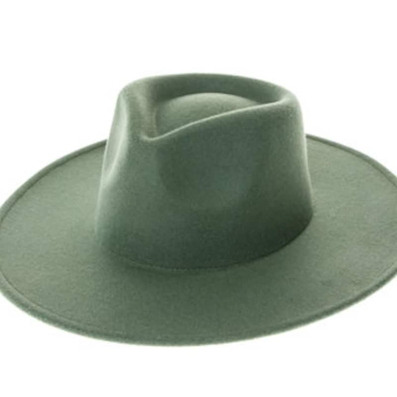 Wide Brim Felt Hat - Etsy