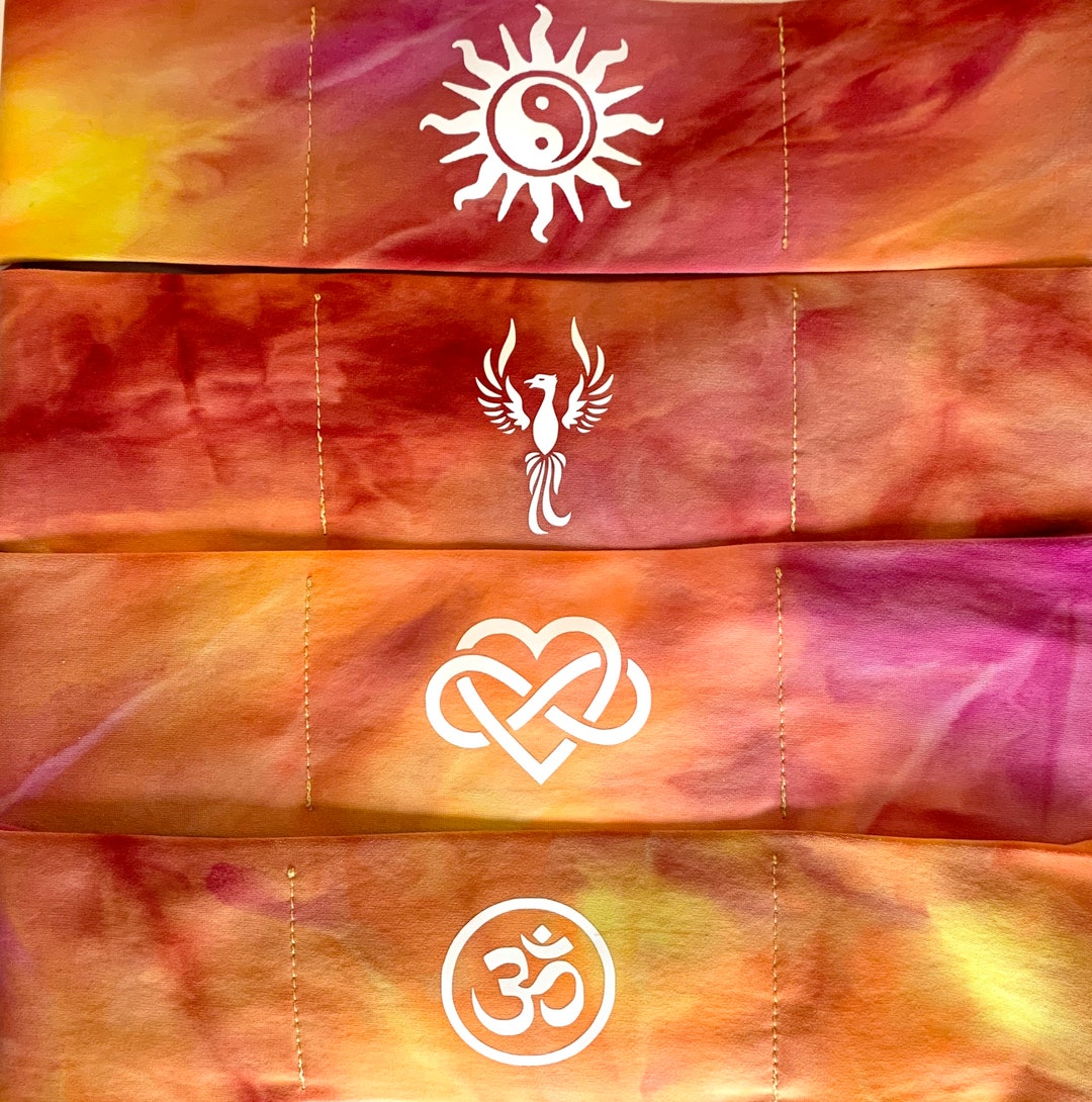 Headbands, Maui Sunset, Hand Made Buddha Band With Yin Yang Sun ...