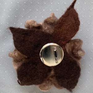 Wool Felt Flower Brooch,hand Felted Brooch, Accessory,jewelry, Gift ...