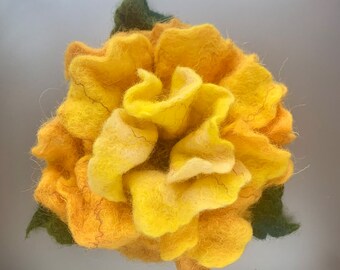 Wool Felt Flower Brooch,hand Felted Brooch, Accessory,jewelry, Gift ...