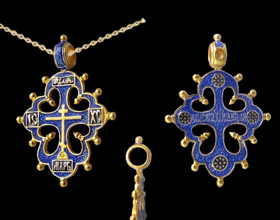 Orthodox 3 Bar,925 Sterling Silver, Old Hutsul Cross Pendant, Sleek ...