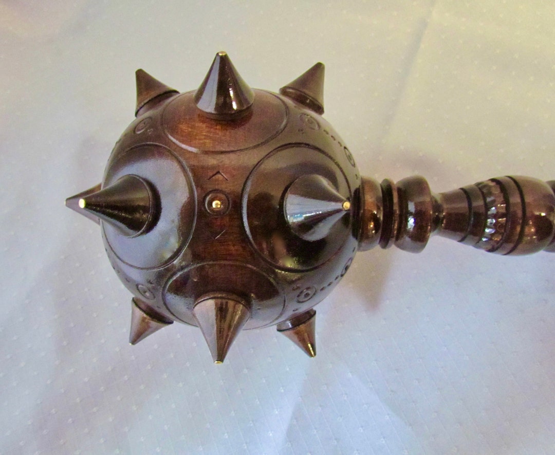 Ukrainian Wooden Mace Bulava, Symbol of Power, Hand Carved Beech ...