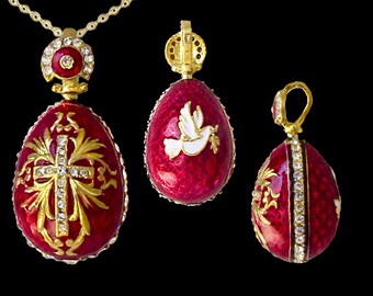 Red Enamel Cross - Etsy