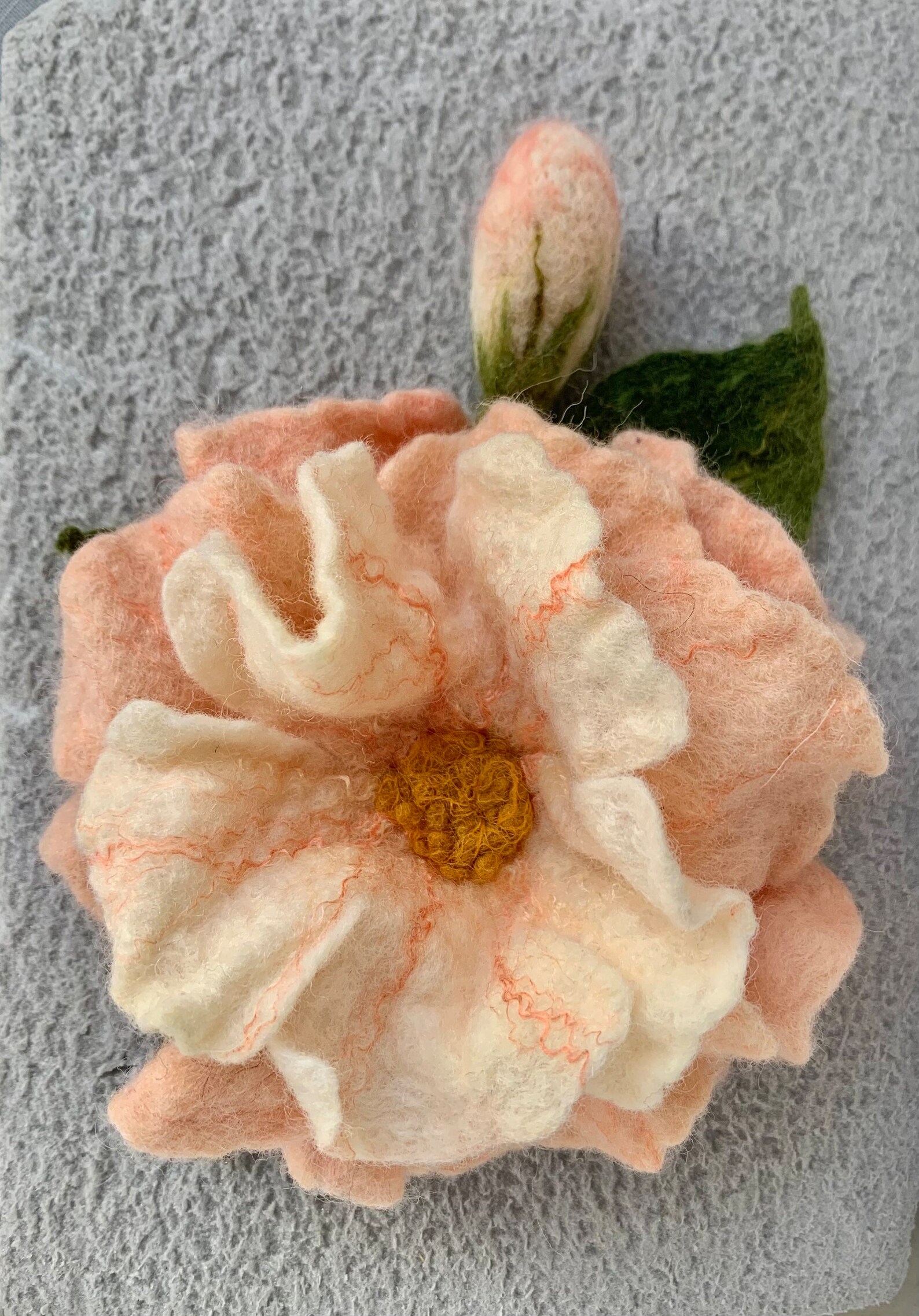 Wool Felt Flower Broochhand Felted Brooch Accessoryjewelry - Etsy