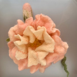 Wool Felt Flower Brooch,hand Felted Brooch, Accessory,jewelry, Gift ...