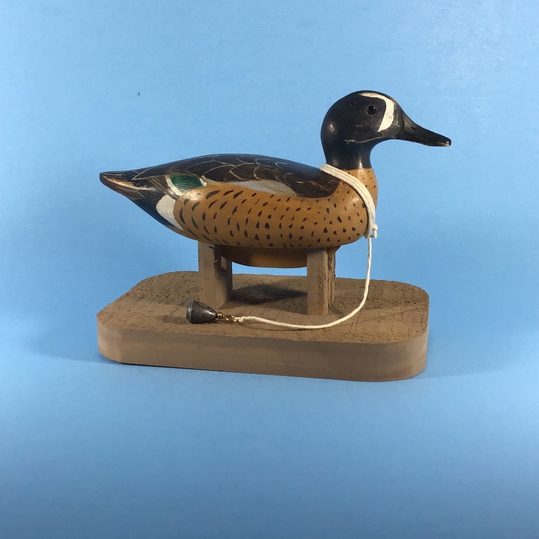 Miniature Blue Winged Teal Decoy - Etsy