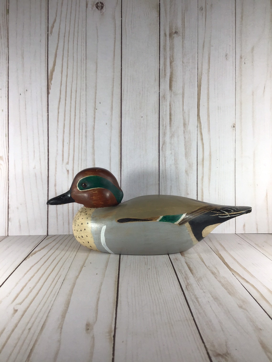 Green Winged Teal decoy | Etsy