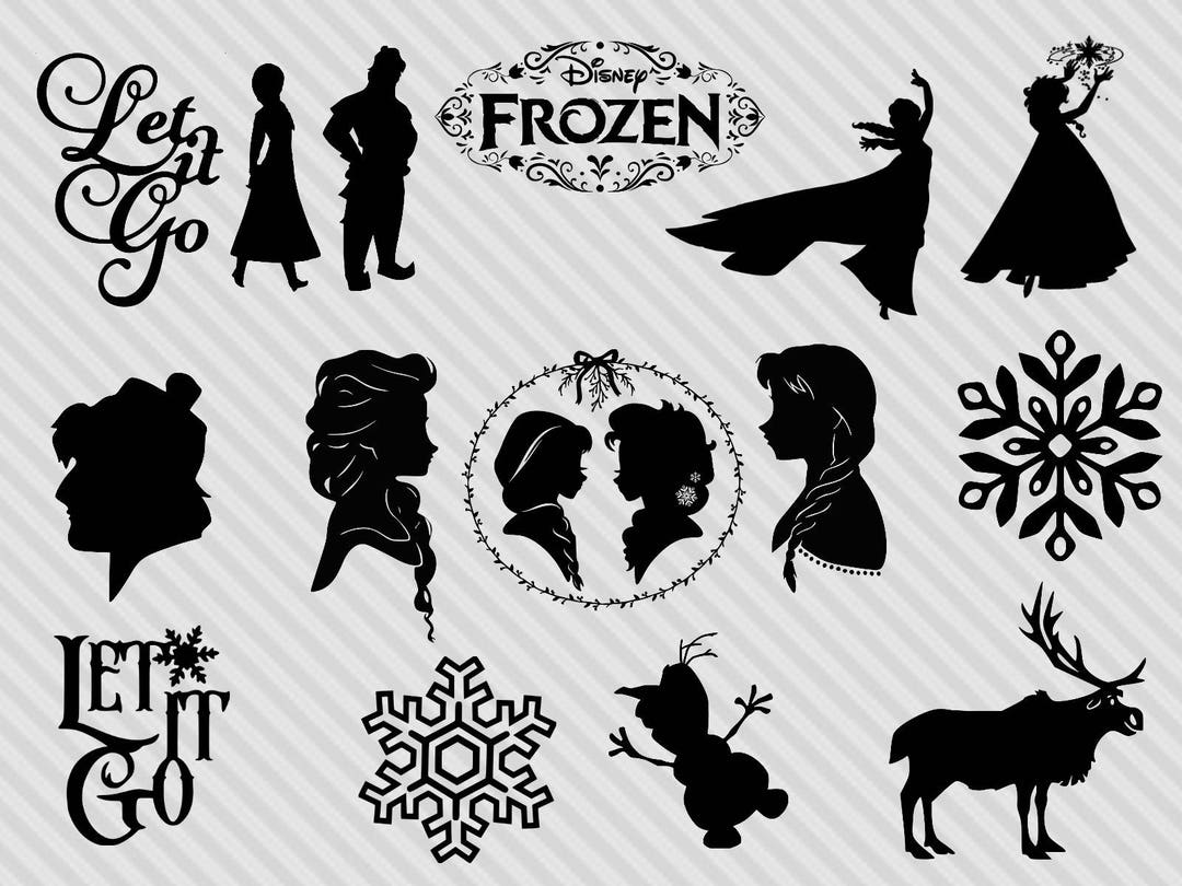 Frozen Svg Bundle, Frozen Clipart, Frozen Svg Cut Files, Anna Elsa ...