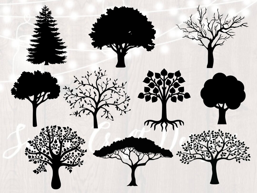 Tree SVG Bundle, Family SVG Bundle, Tree Cut File, Tree Clipart, Tree ...