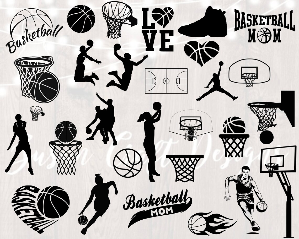 Basketball Svg Bundle, Basketball Clipart, Dxf,png,basketball ...