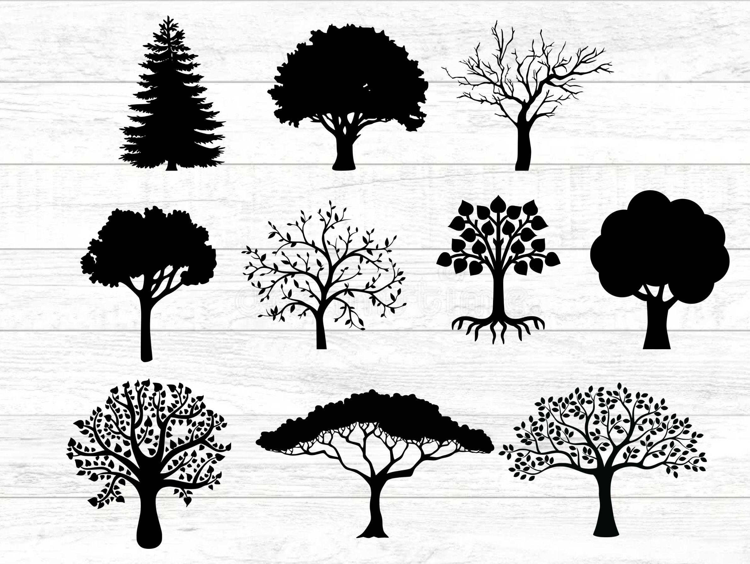 Tree SVG Bundle, Family SVG Bundle, Tree Cut File, Tree Clipart, Tree ...