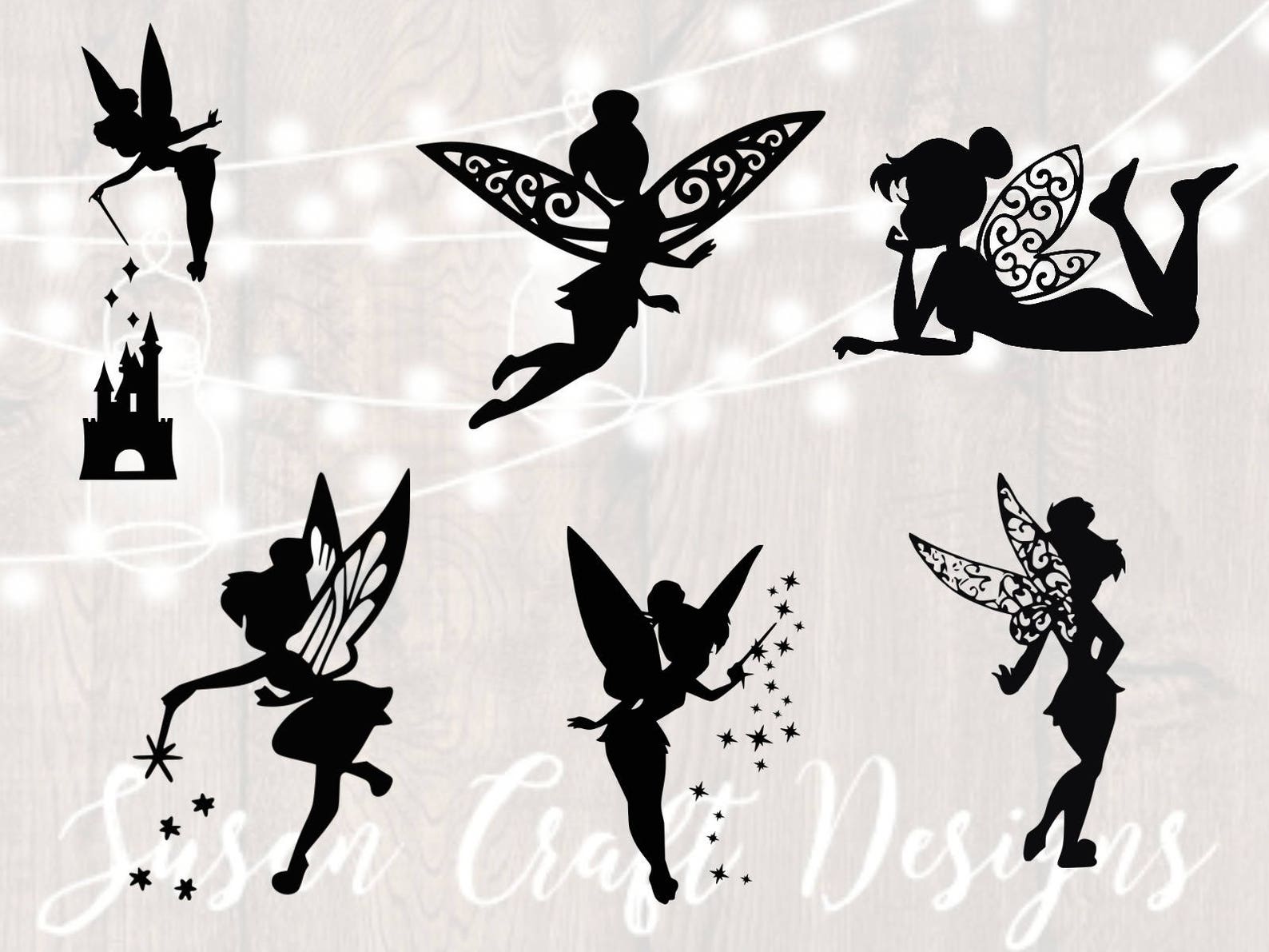 Tinkerbell Svg, Tink Svg, Tinkerbell Silhouette Svg, Cut Files for ...