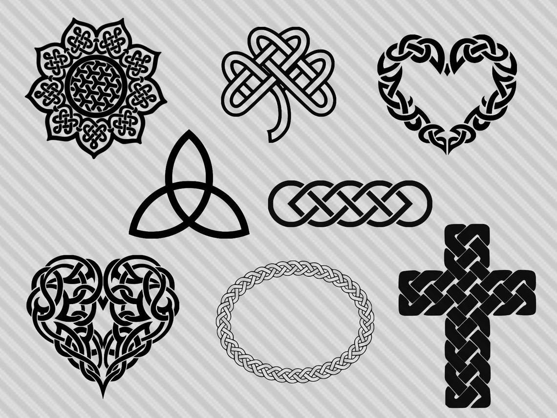 Celtic Svg Bundle, Celtic Clipart, Celtic Silhouette Svg, Dxf, Png - Etsy