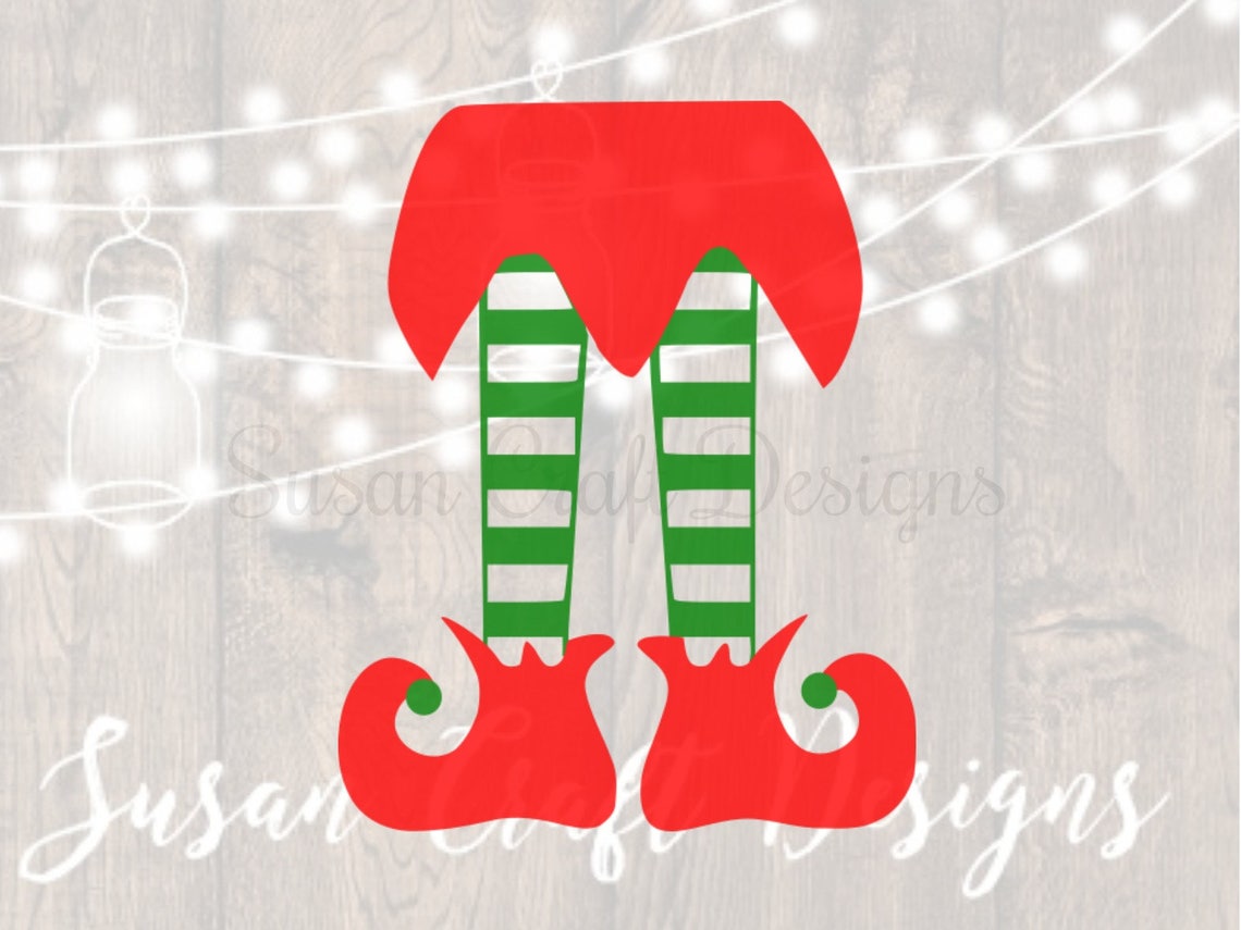 Elf Legs Svg Cut File Christmas Elf Svg - Etsy