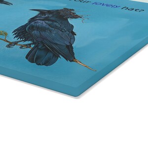 Crow and Raven Peanut Necklace, Blackberry Hat, Funny Bird Glass ...