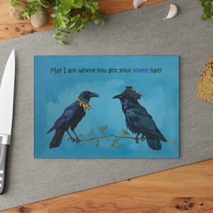 Crow and Raven Peanut Necklace, Blackberry Hat, Funny Bird Glass ...