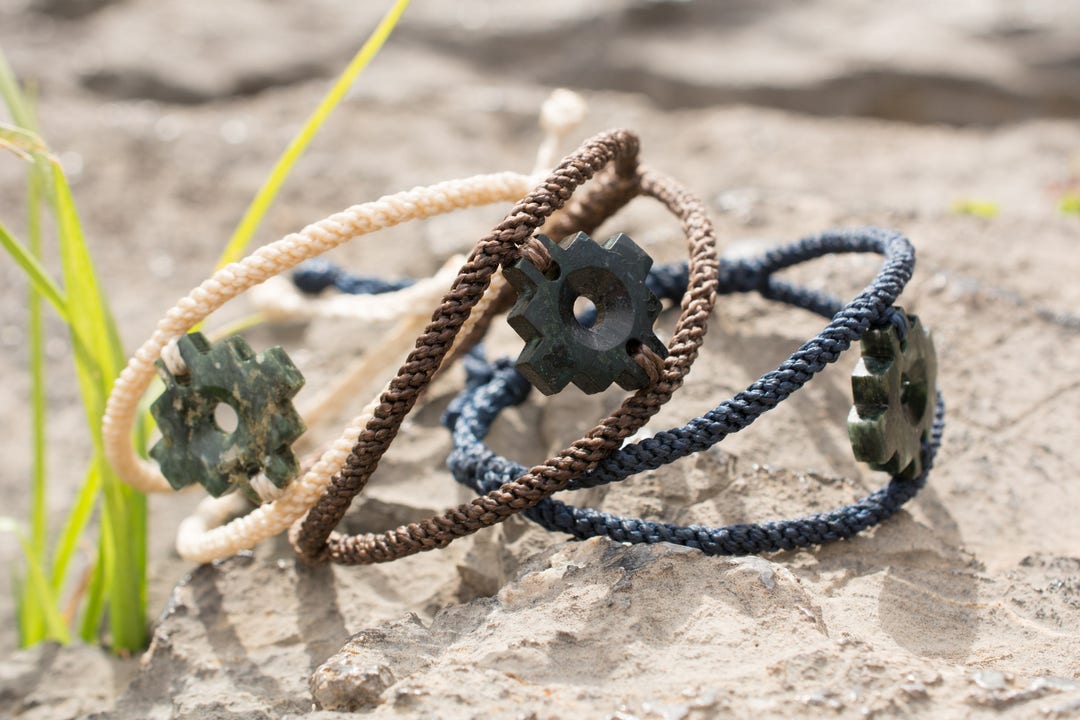 Chakana Serpentine Inca Cross Macrame Bracelet - Simple Elegant Hand ...