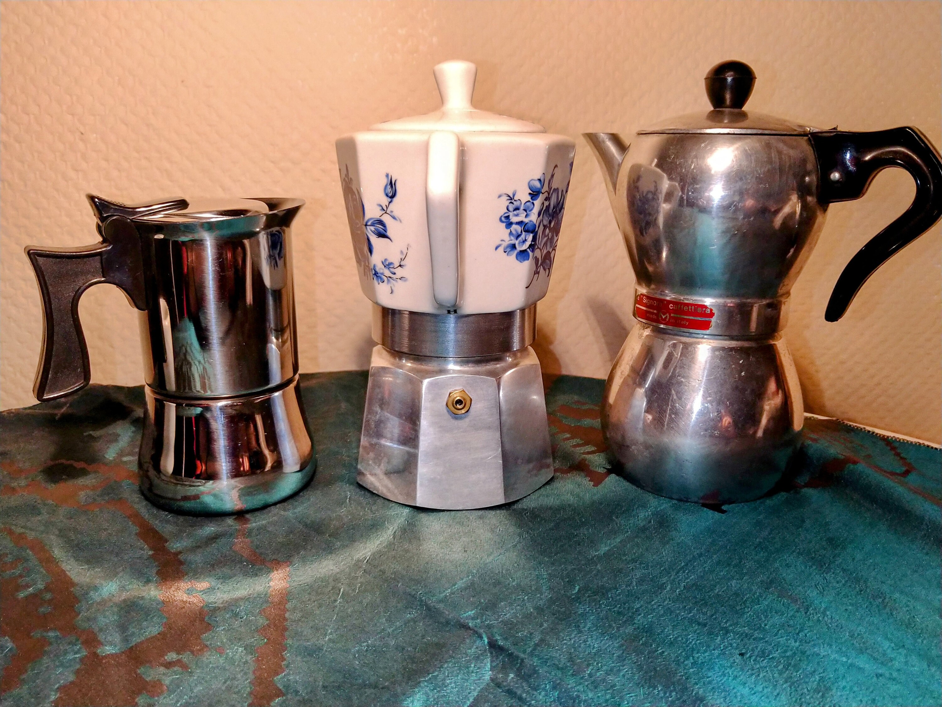 Smallest Espresso Cookers, Original Italy, Rare Caffettiere, Top Stove ...