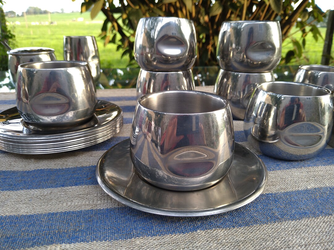 AMC Italia Espresso Inox Design Cups. Cult of the 70s Still - Etsy