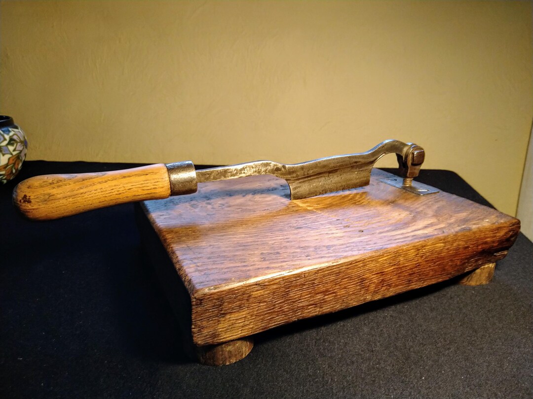Antique Tobacco Cutter. France, Circa 1900. Thick Wooden Board With a ...