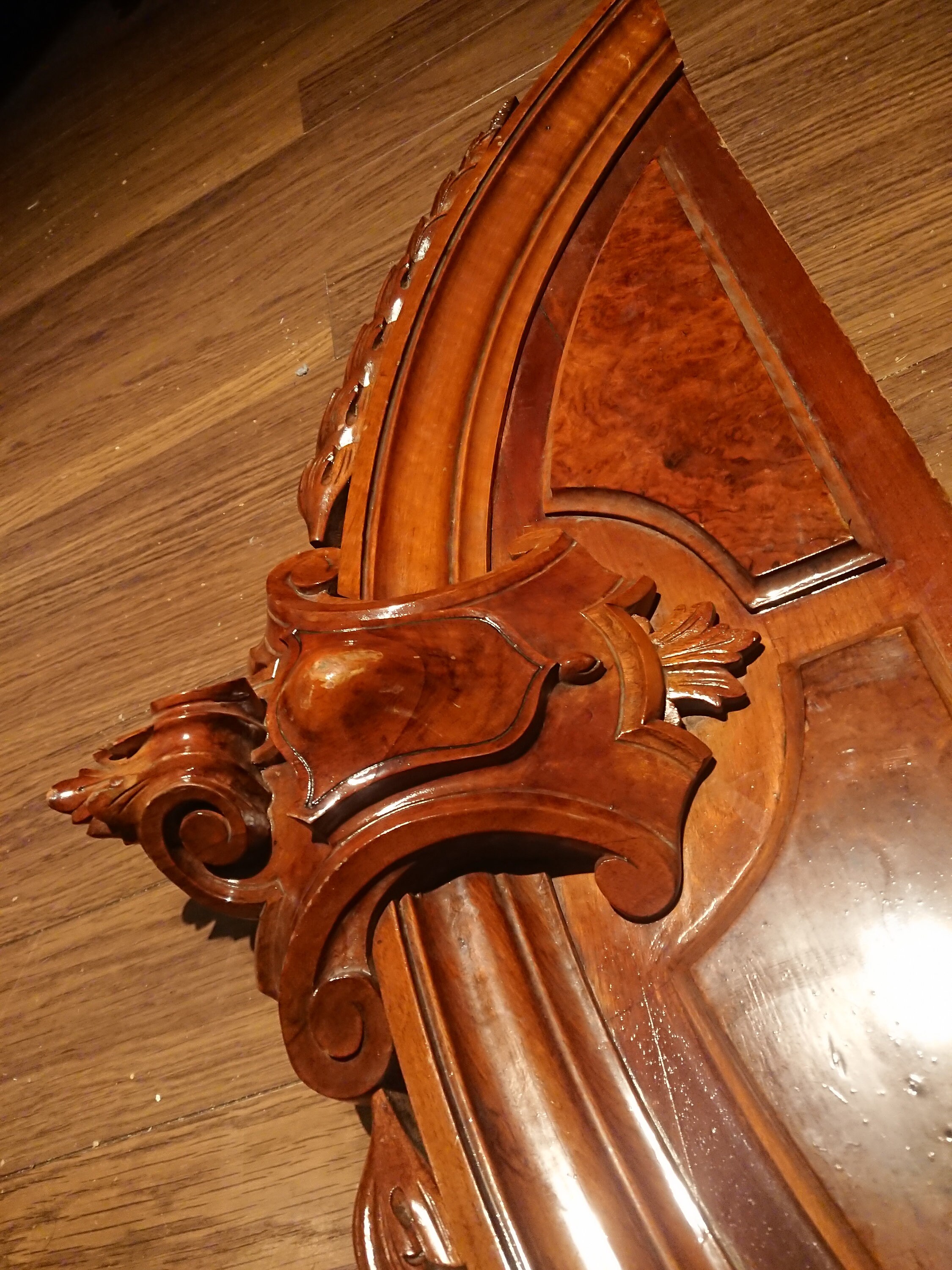 Antique French fronton, Gable, Large Door Escutcheon, Cupboard Ornament ...