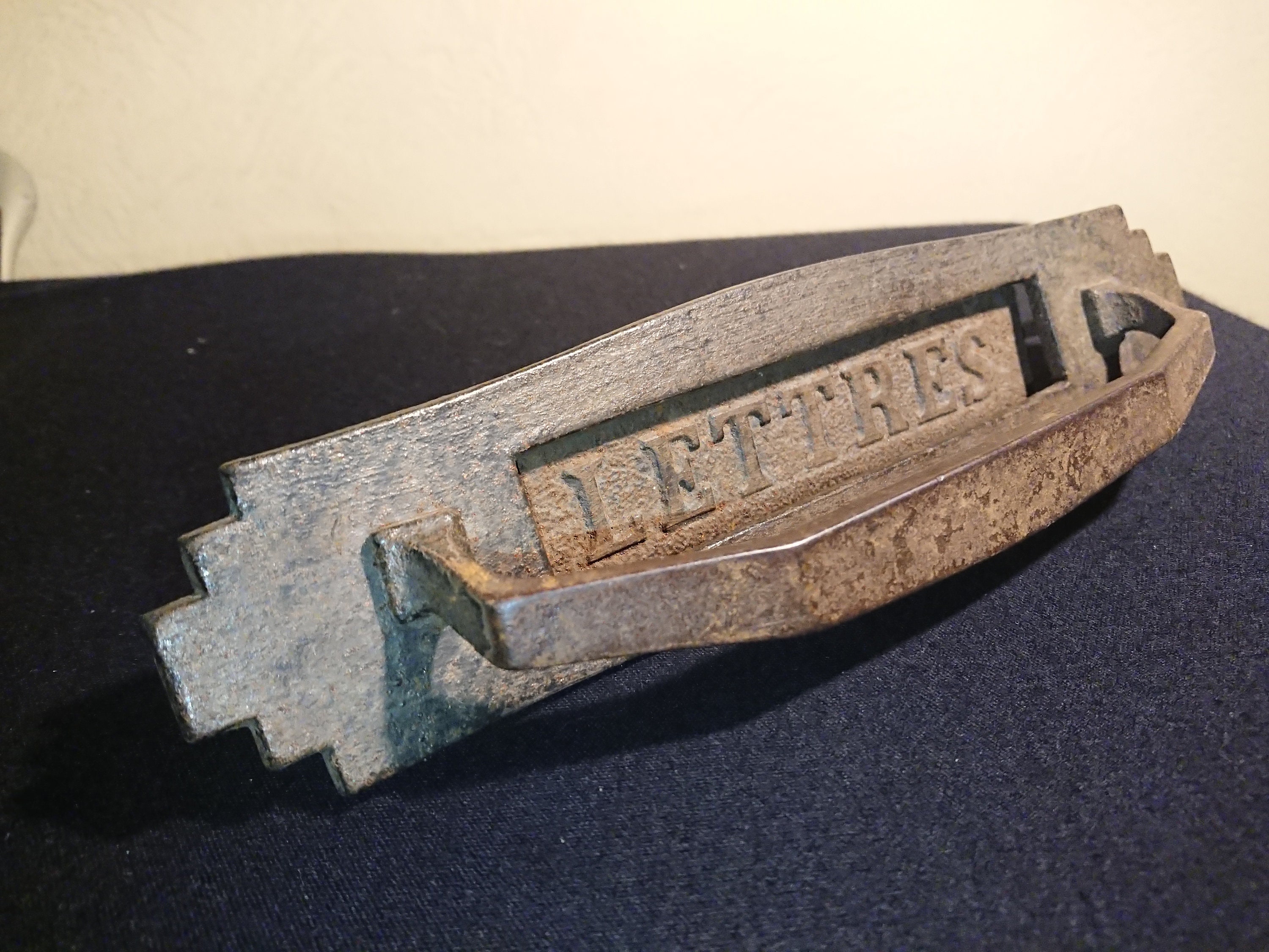 Antique French Mail Slot. Front Door Handle. Iron. Inscription - Etsy