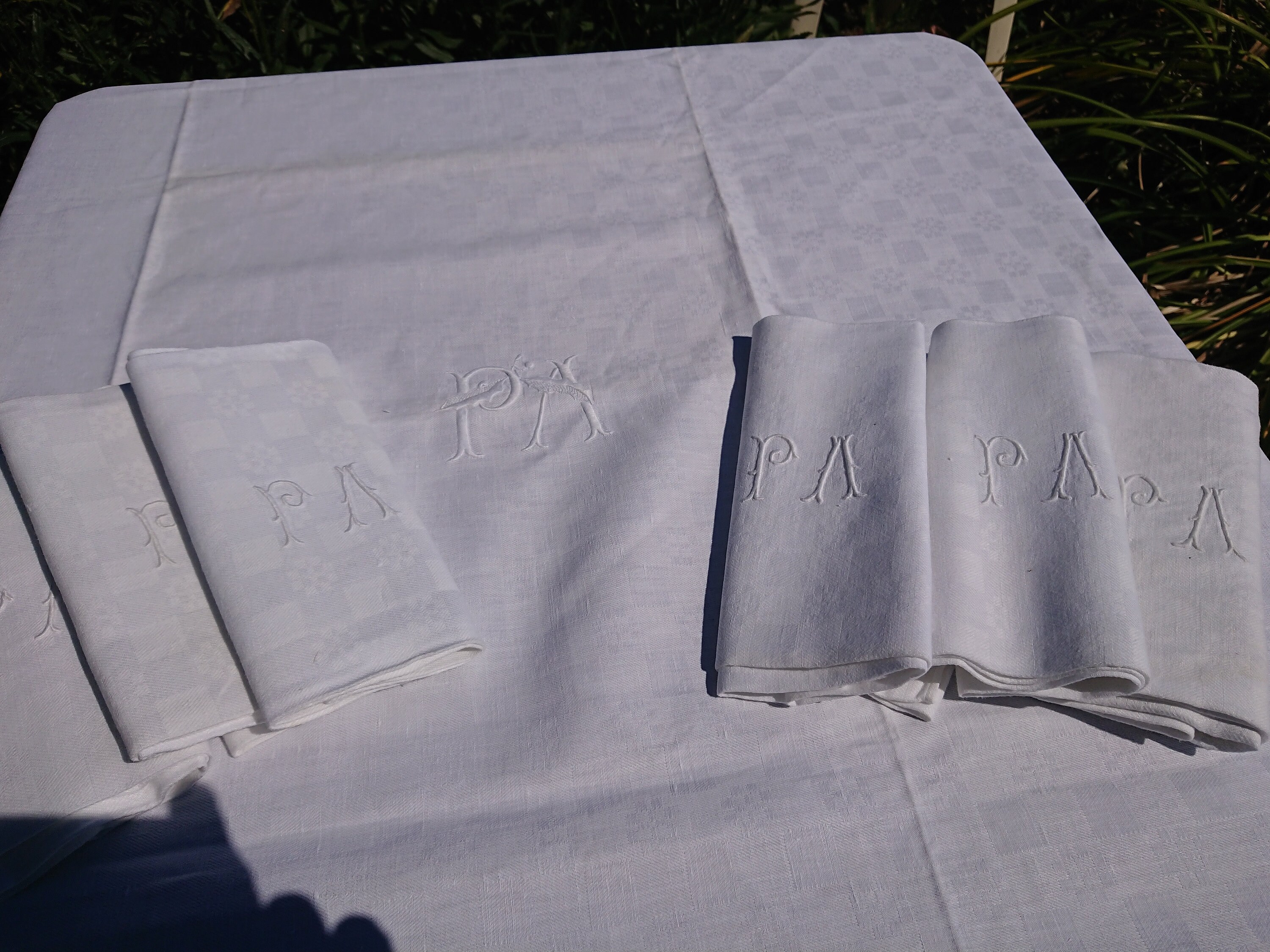 Antique and Vintage Embroidered Table Linen, Some From Old French ...