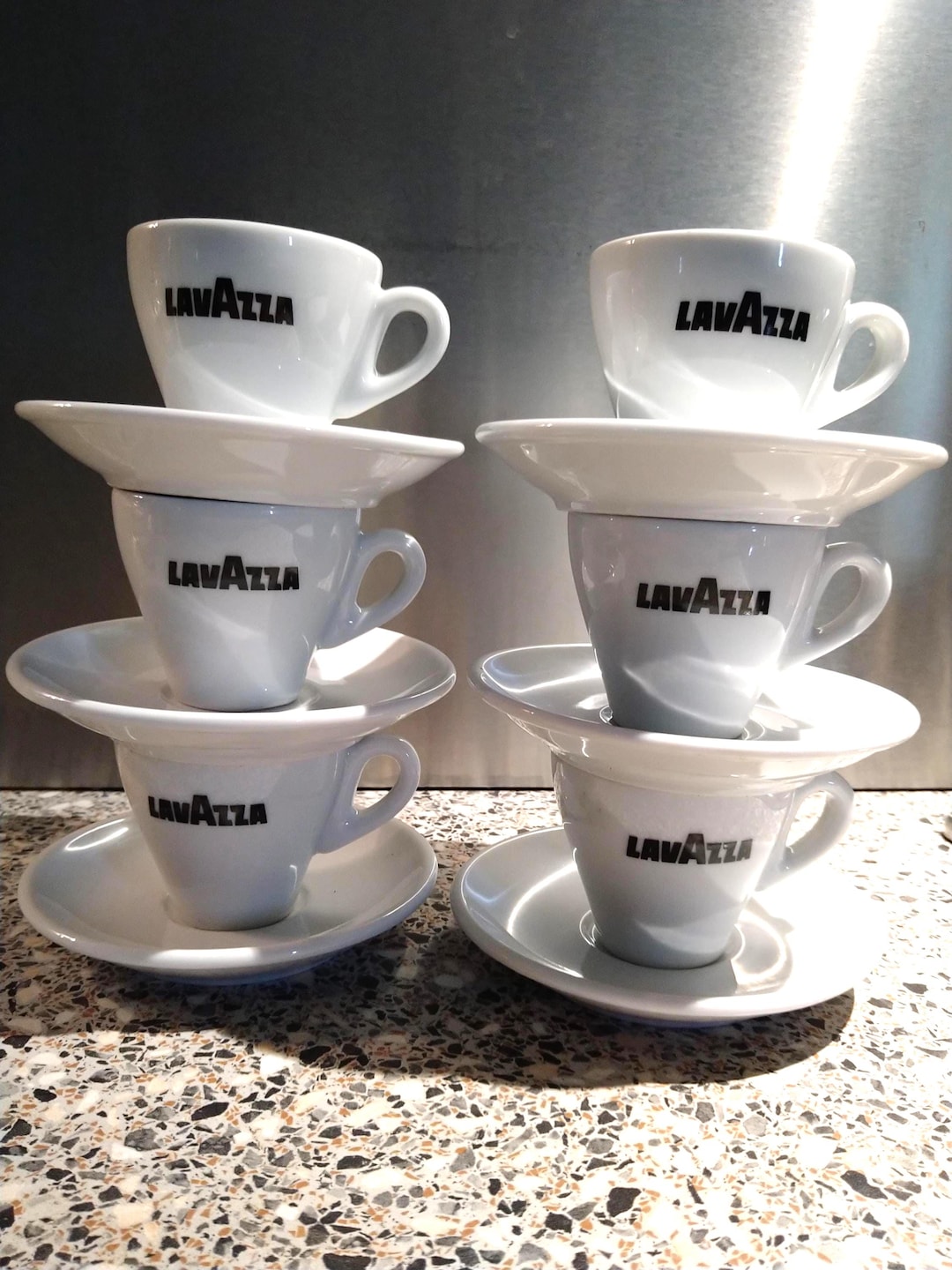LAVAZZA Ipa Espresso Vintage Cups, Classic "come Al Bar" Style, a ...
