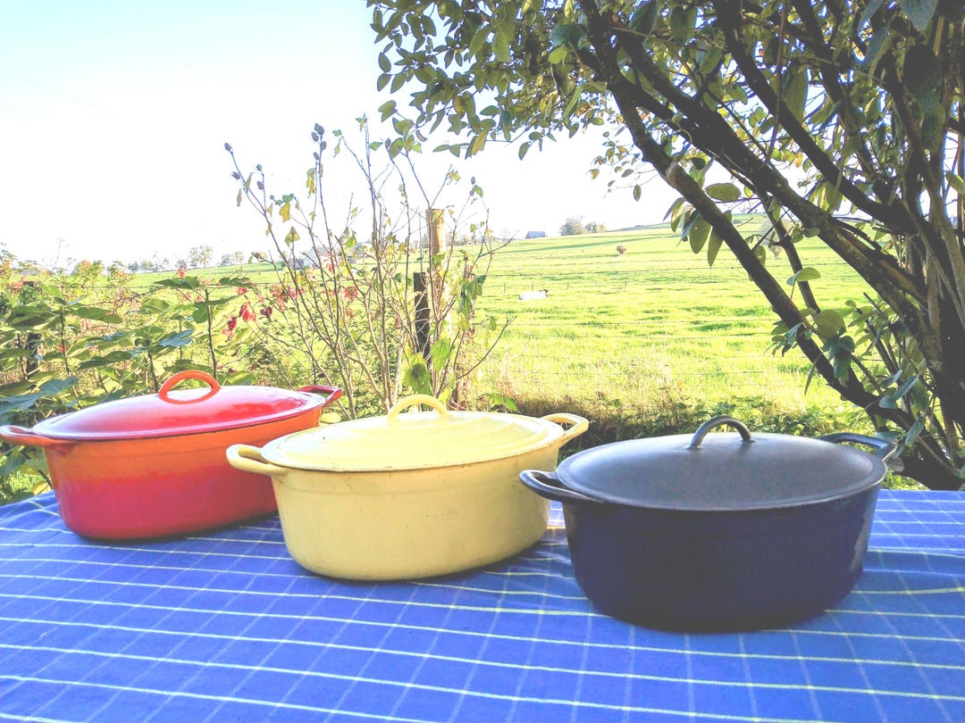 FE Belgium Descoware. Selection of Classic Cast Iron Casseroles, 1960s ...