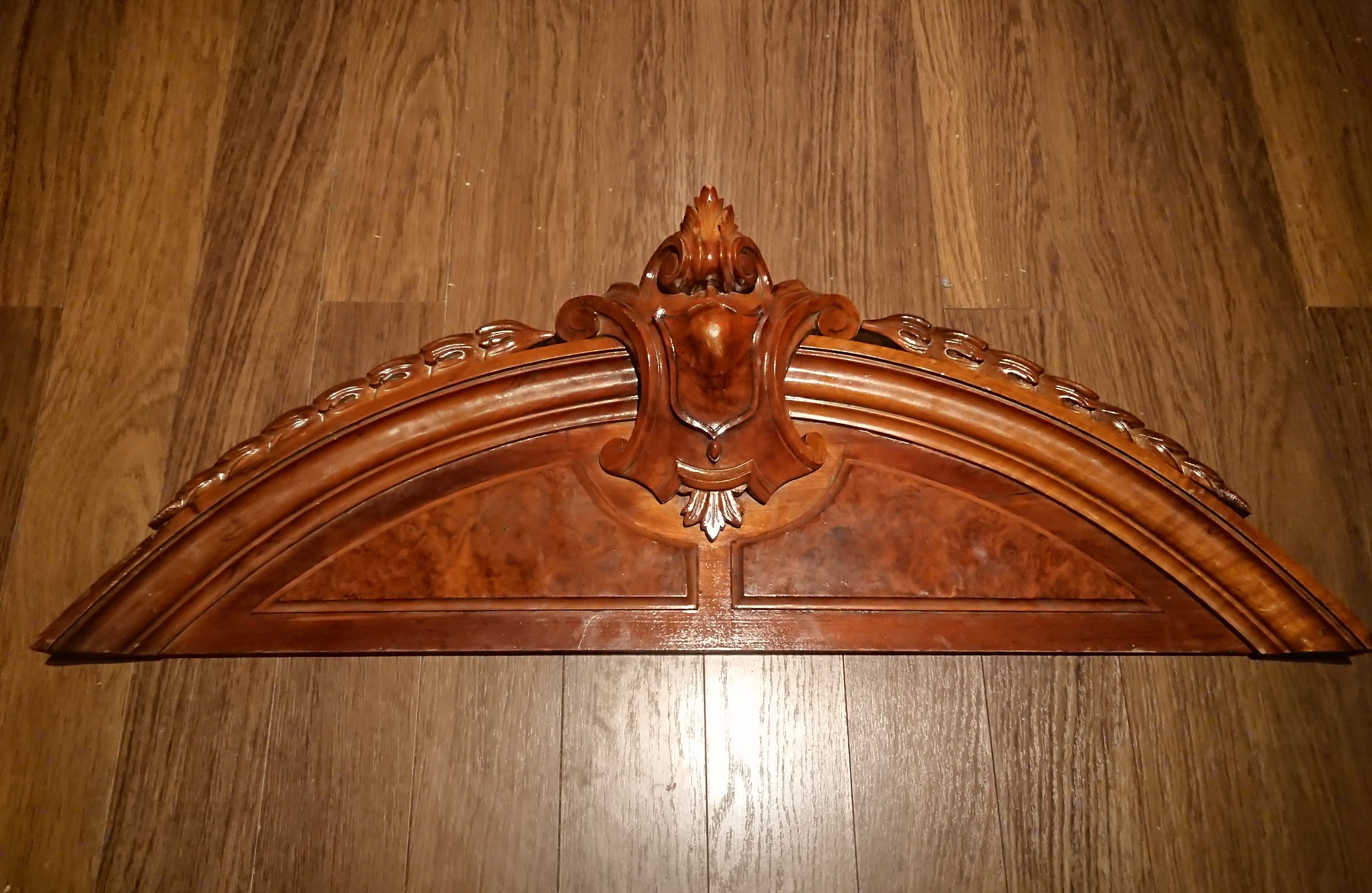 Antique French fronton, Gable, Large Door Escutcheon, Cupboard Ornament ...