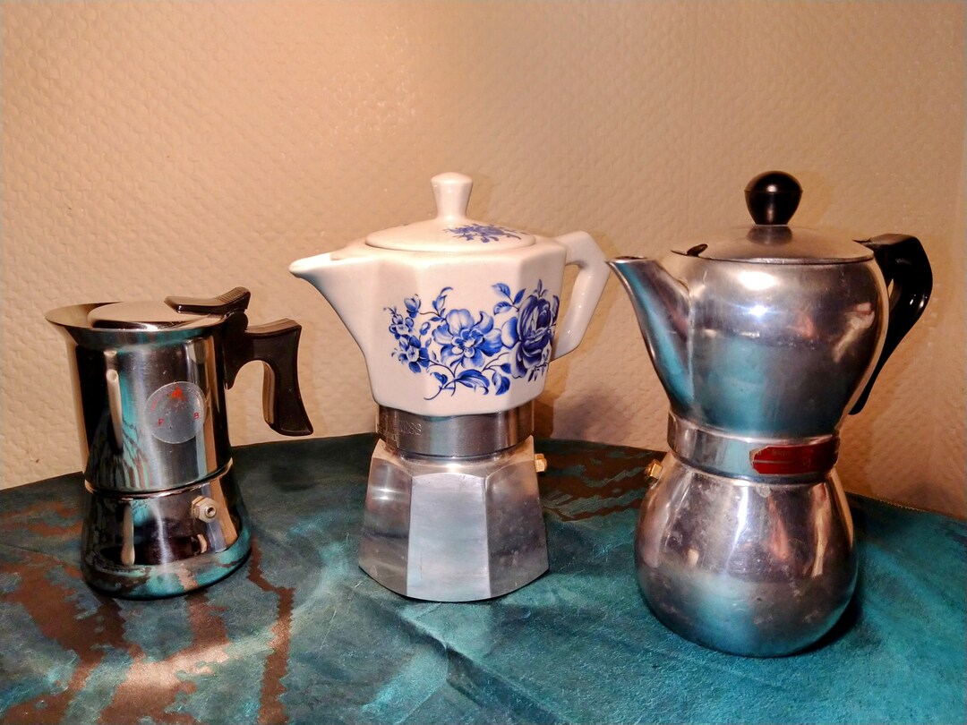 Smallest Espresso Cookers, Original Italy, Rare Caffettiere, Top Stove ...