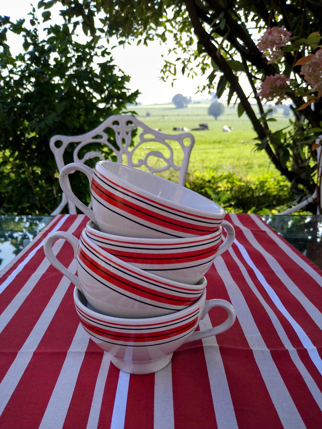 Set of 4 French Cider Cups, Original From Brittany. Traditional ...