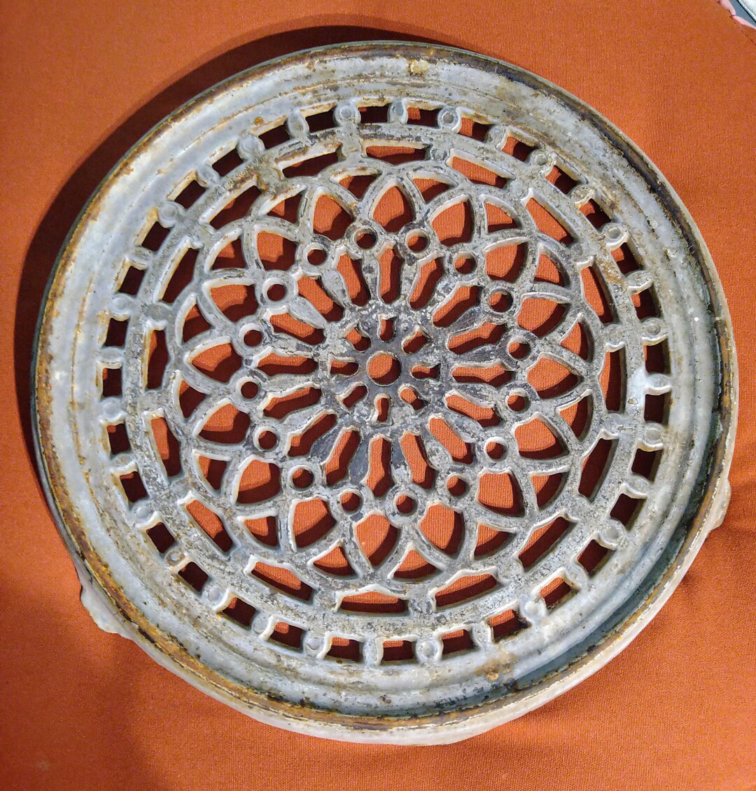 Very Large Antique Cast Iron Coaster. Belgium/france Around 1900 ...