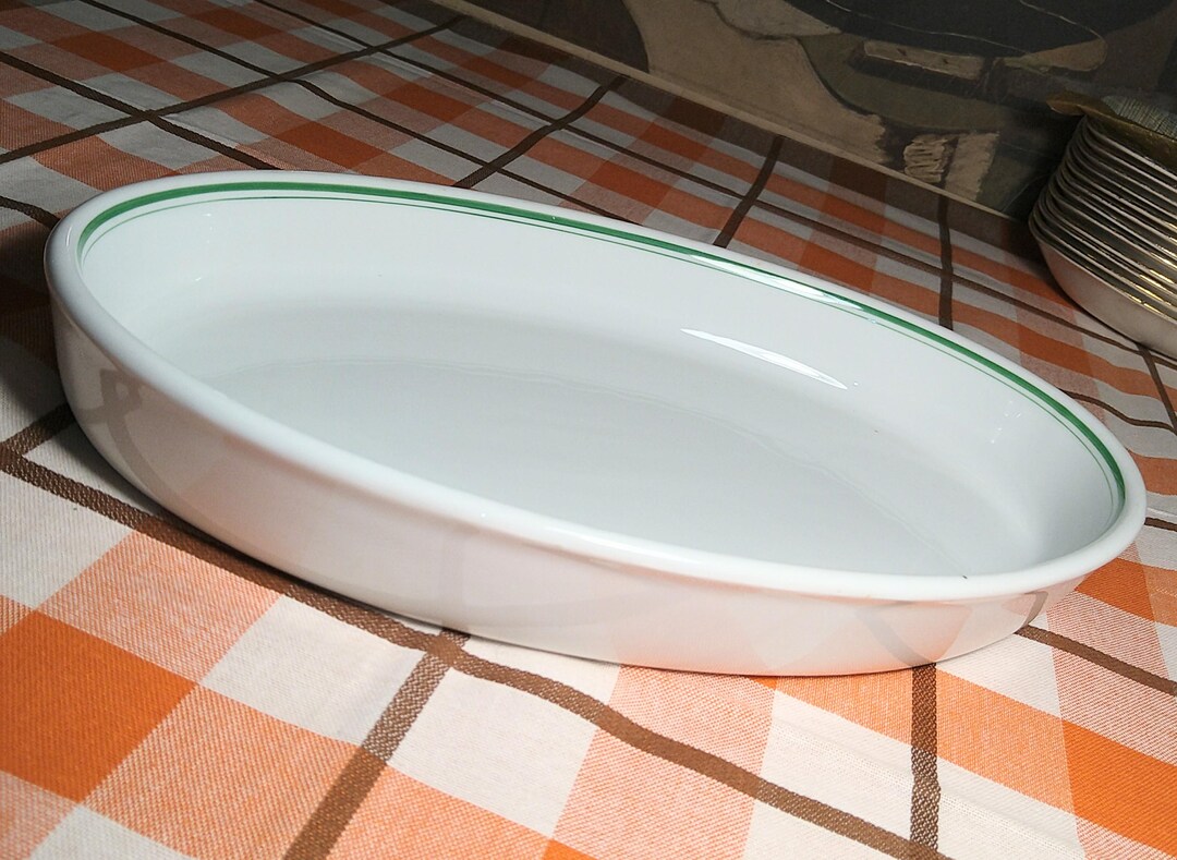 APILCO Deshouliers, Classic Large French Gratin Dish, Snow-white ...