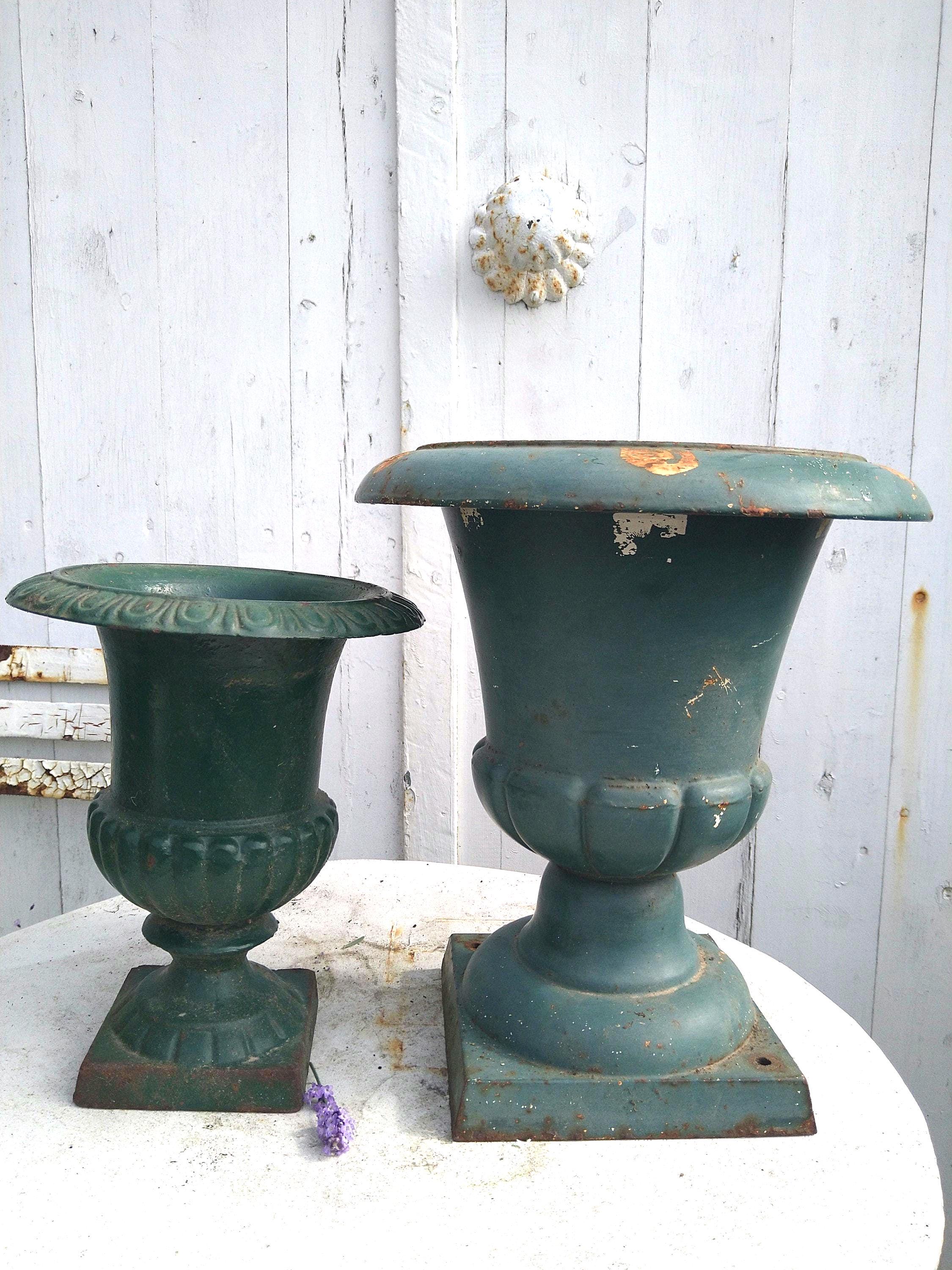 Antique French. Medici Vases, Choice, Classic Garden Urn Iron, 1st Half ...