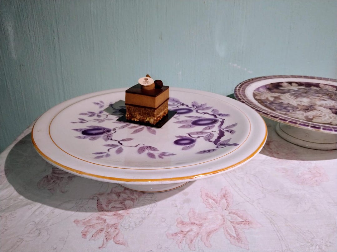 Cake Stand Around 1930. Royal Nimy. Large Patisserie Footed Plate ...