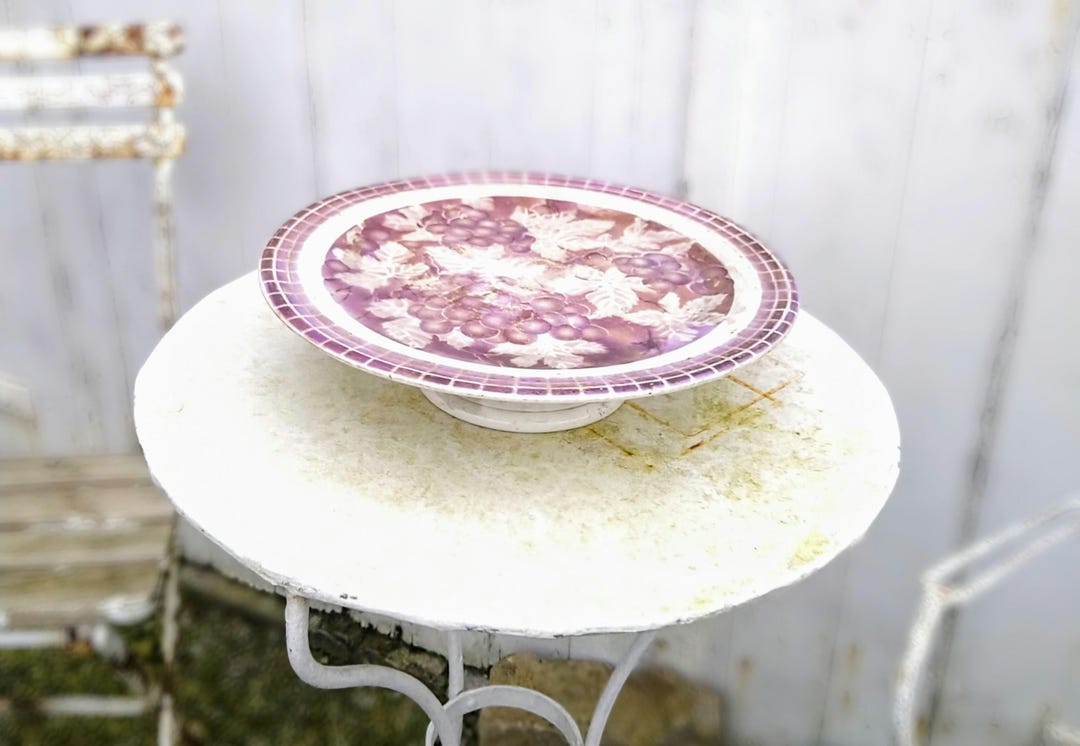 Antique Large Footed Cake Stand, Ca. 1920. Patisserie Plate Nimy ...