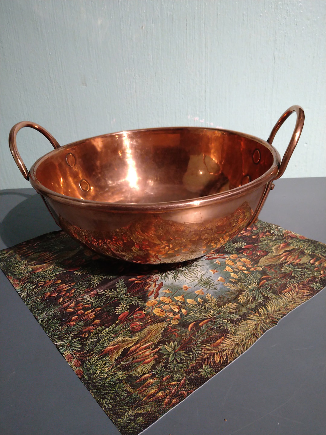 Antique French Copper Mixing Pot, Handmade, Meringue Bowl, Traditional ...
